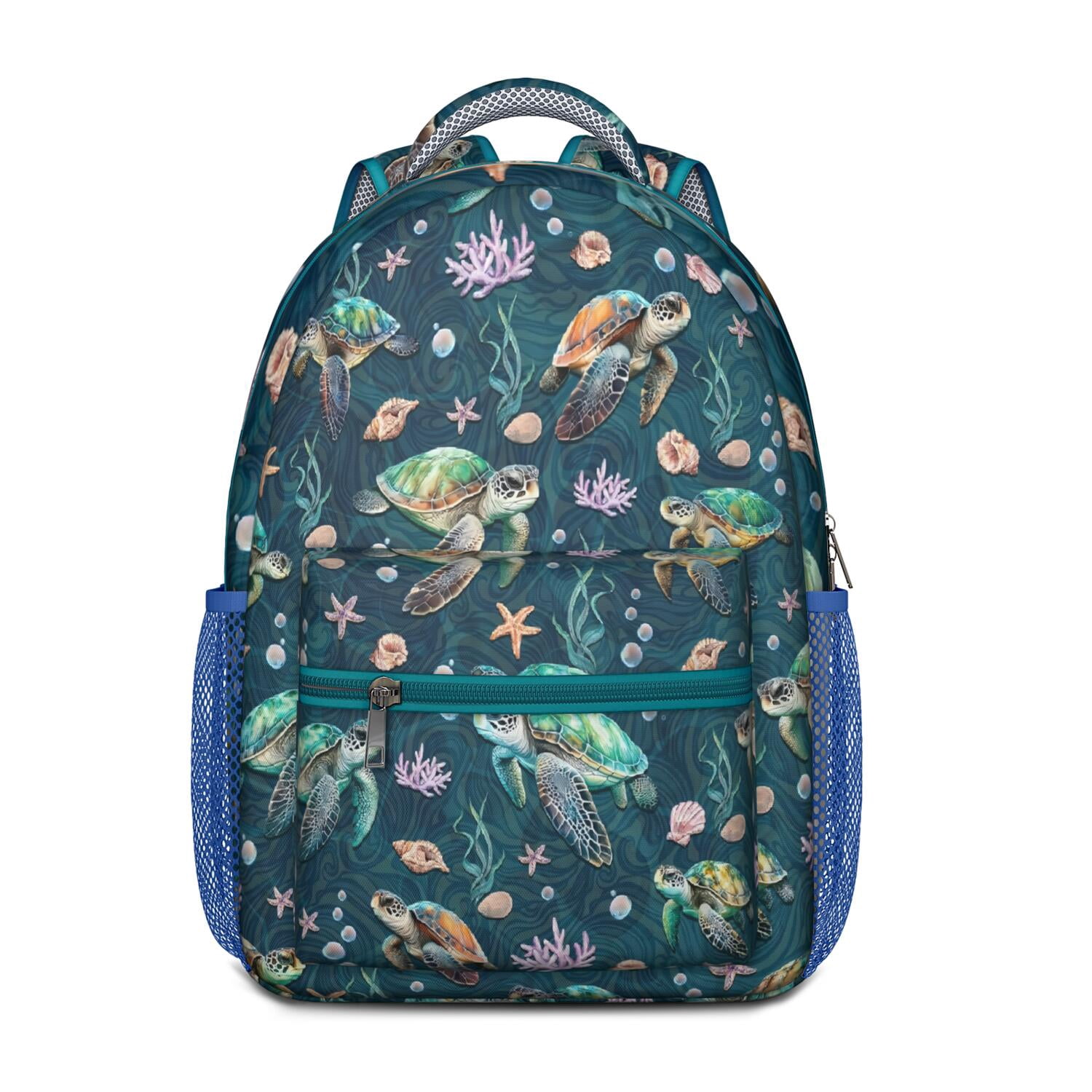 Tropical Sea Turtle Insulated Lunch Bag with Ocean and Marine Life ...