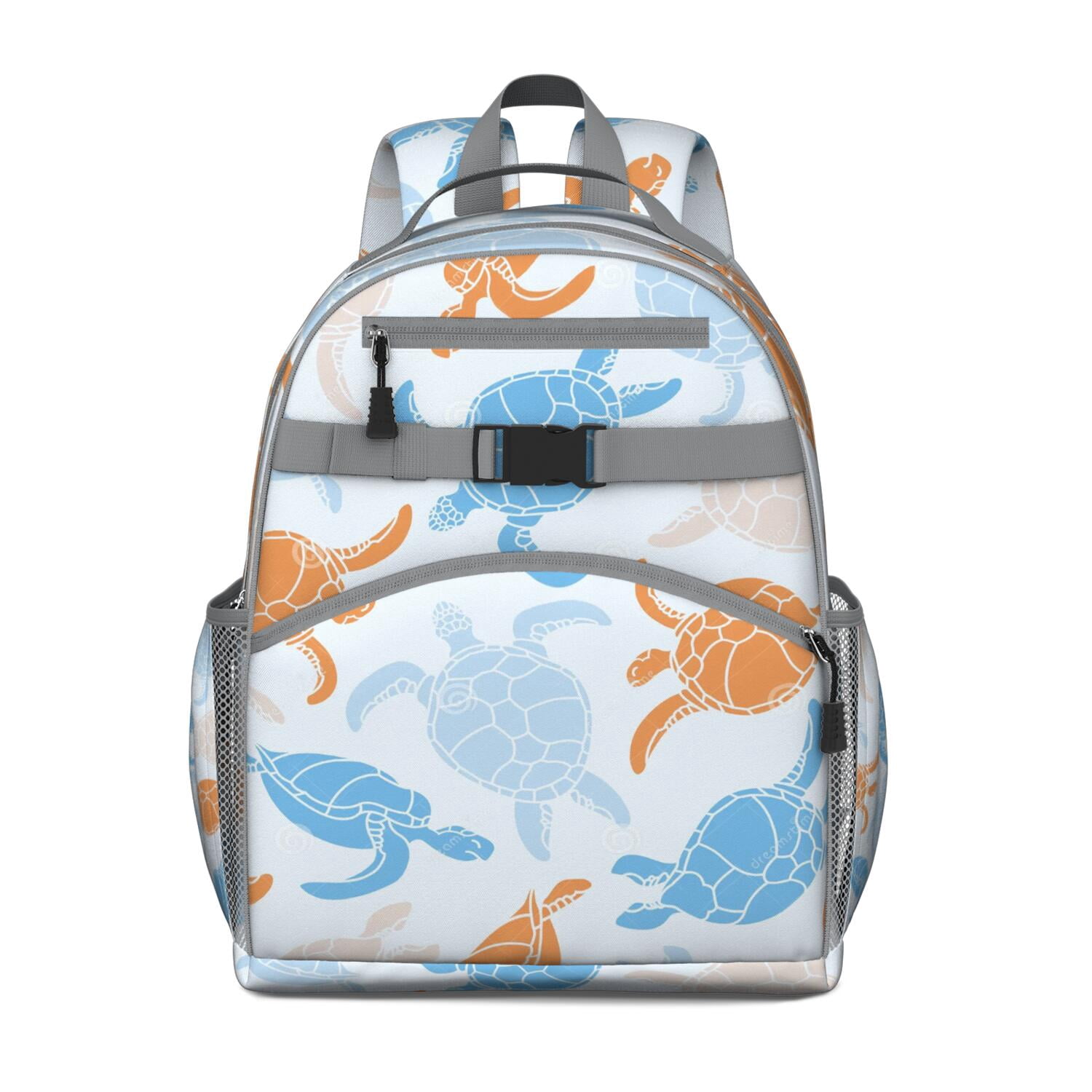 Tropical Sea Turtle Students Backpack with Marine Life and Underwater ...