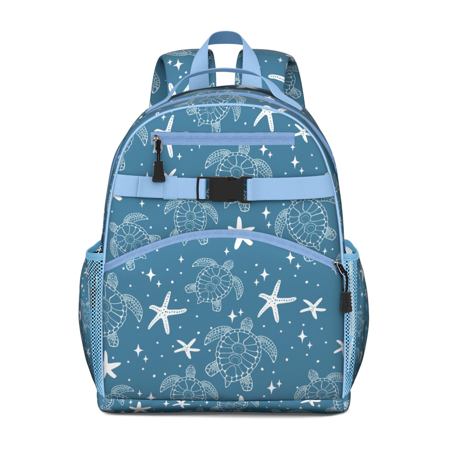 Tropical Sea Turtle Students Backpack with Marine Life and Underwater ...