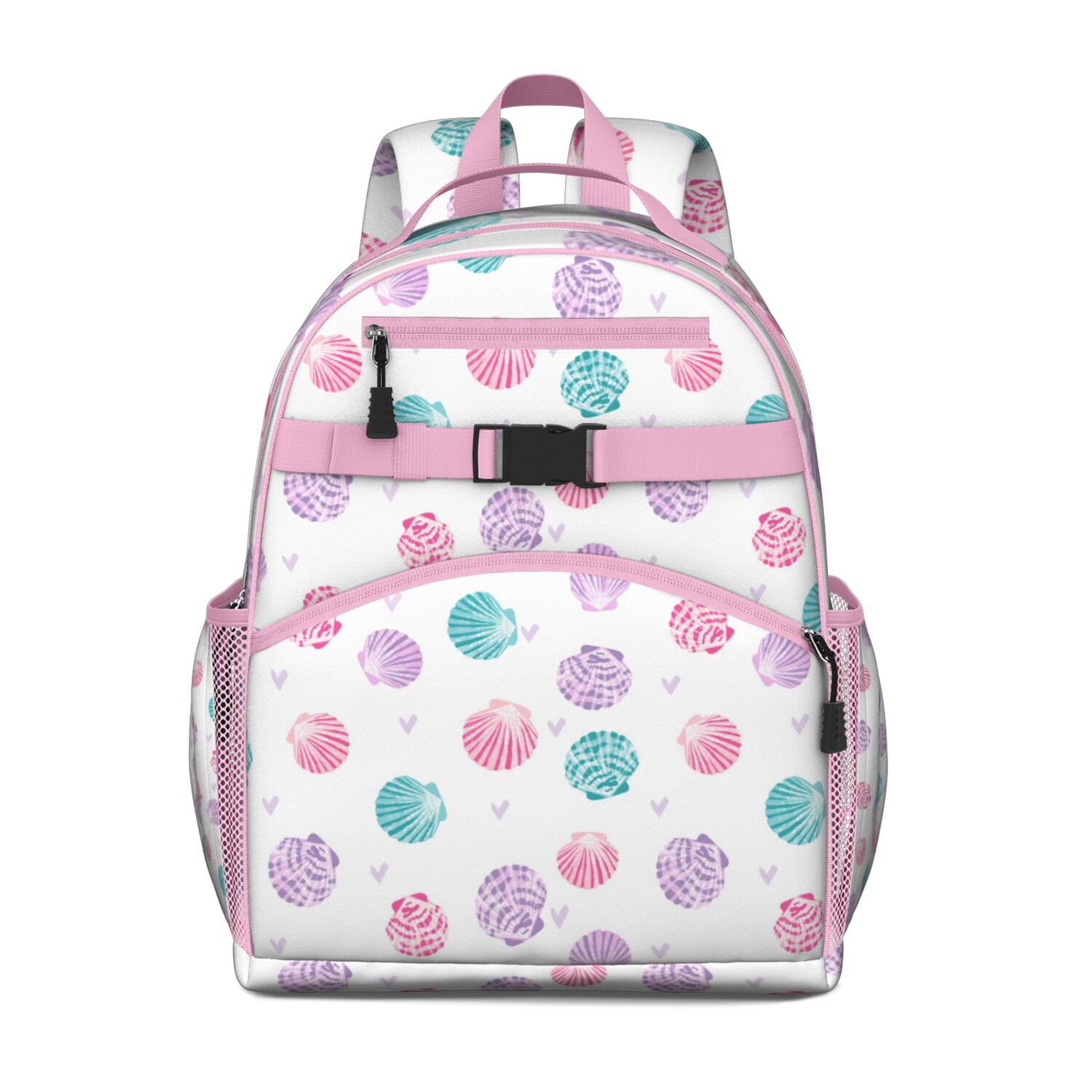 Tropical Seashell Beach Students Backpack with Nautical Shell, Starfish ...