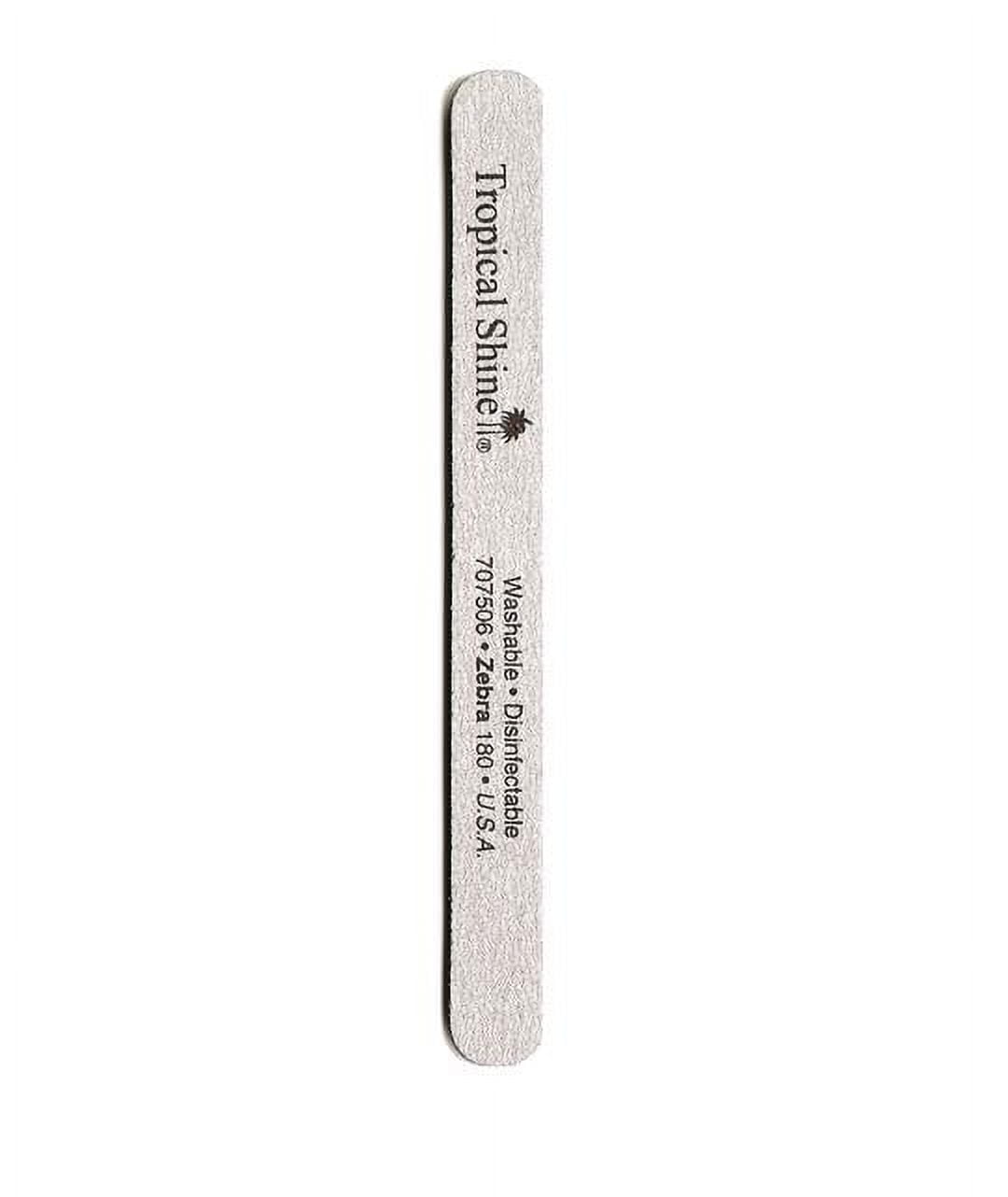 Tropical Shine Nail File Long Lasting Zebra File 180 (Medium) 7 1/2 in ...