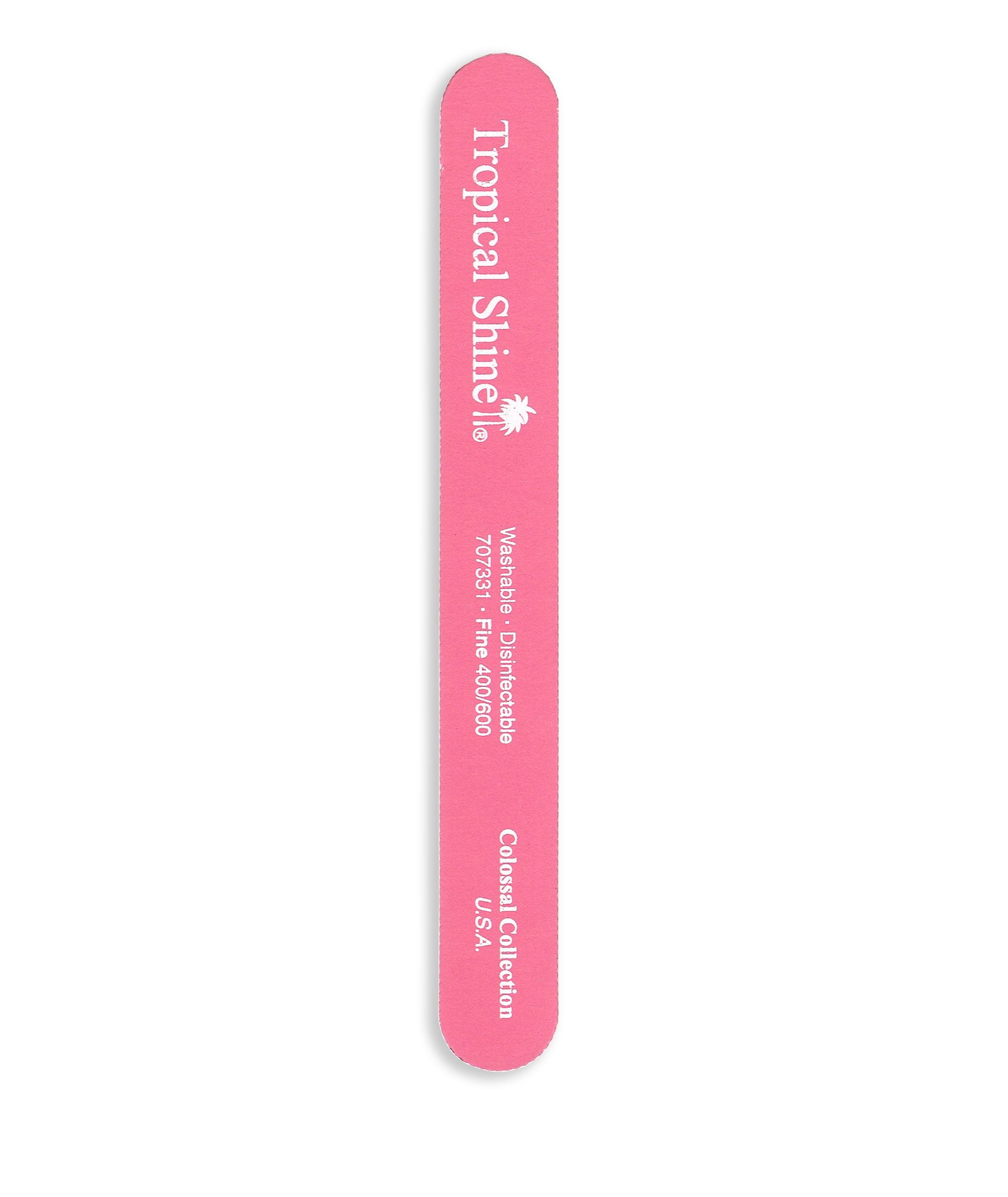 Tropical Shine Nail File Pink File 400/ 600 (Fine/ Extra Fine) 8 1/2 in ...