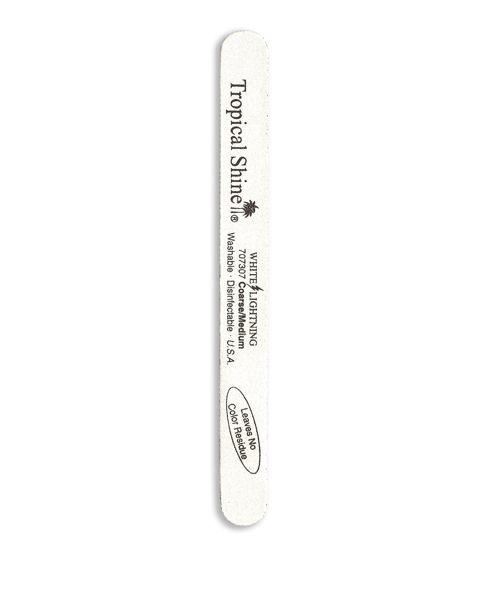 Tropical Shine Nail File White Lightning File 100/ 180 (Coarse/ Medium ...