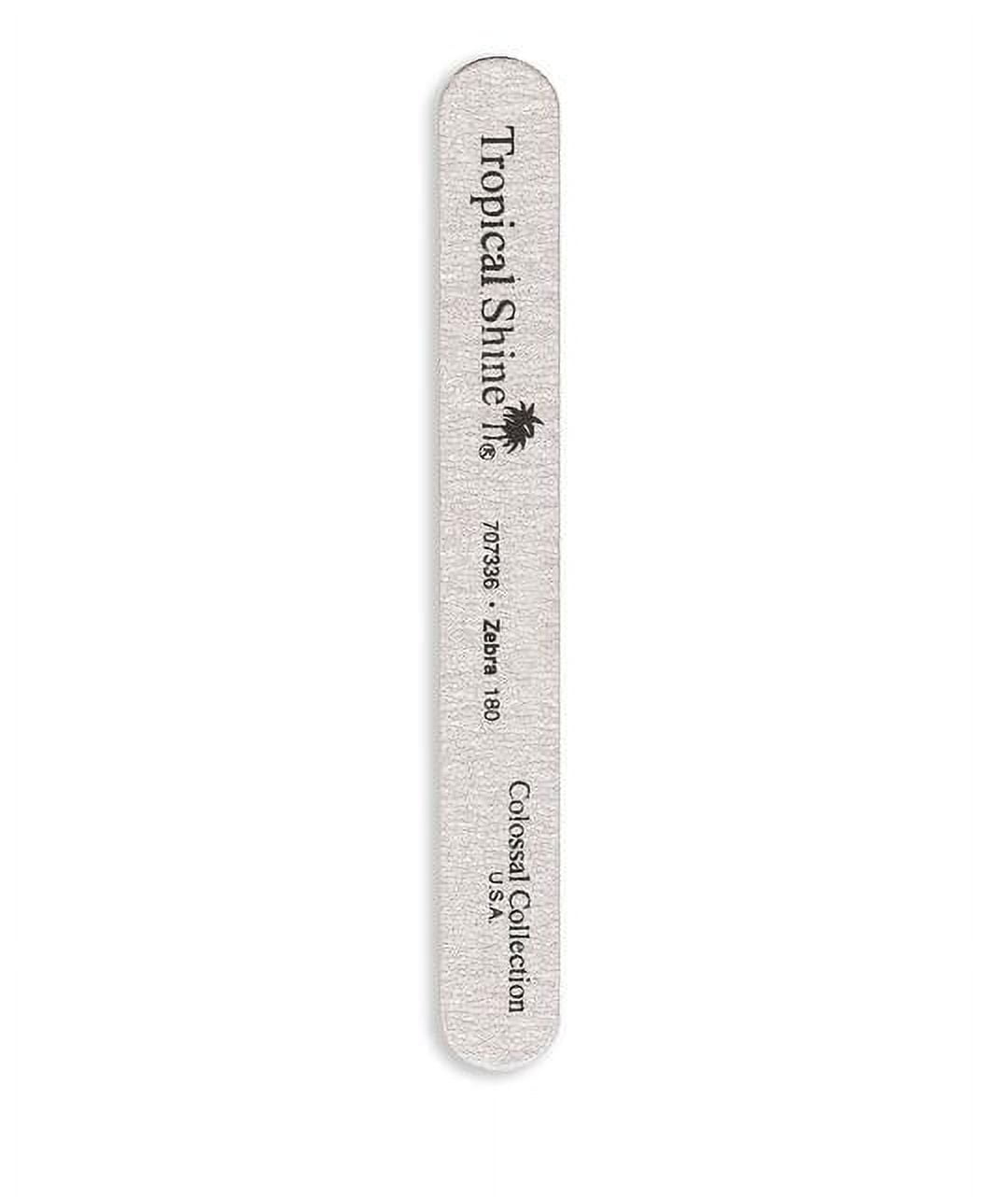 Tropical Shine Nail File Zebra File 180 (Medium) 8 1/2 in x 1 in Large ...