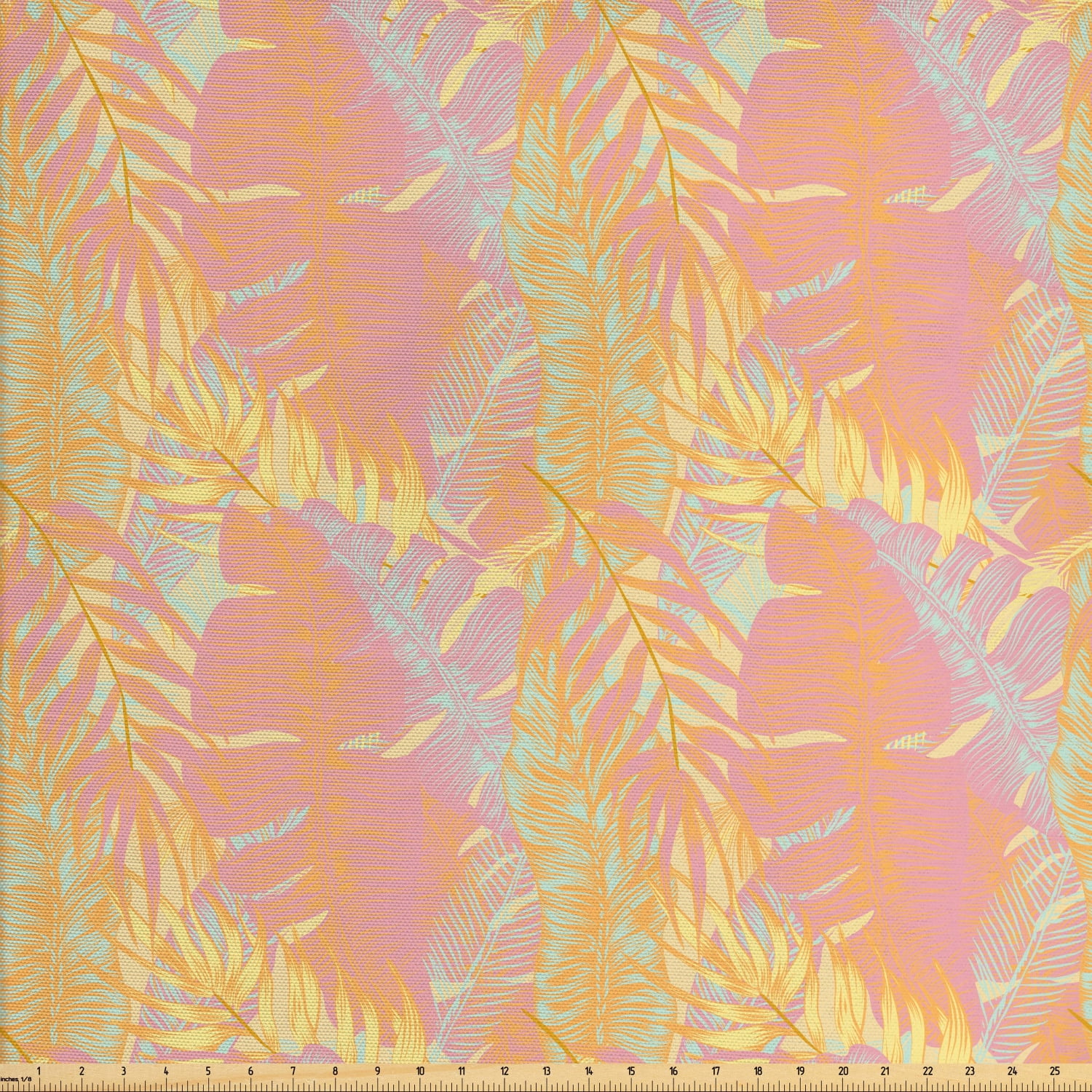 Tropical Sofa Upholstery Fabric by the Yard, Exotic Hawaiian Palm ...