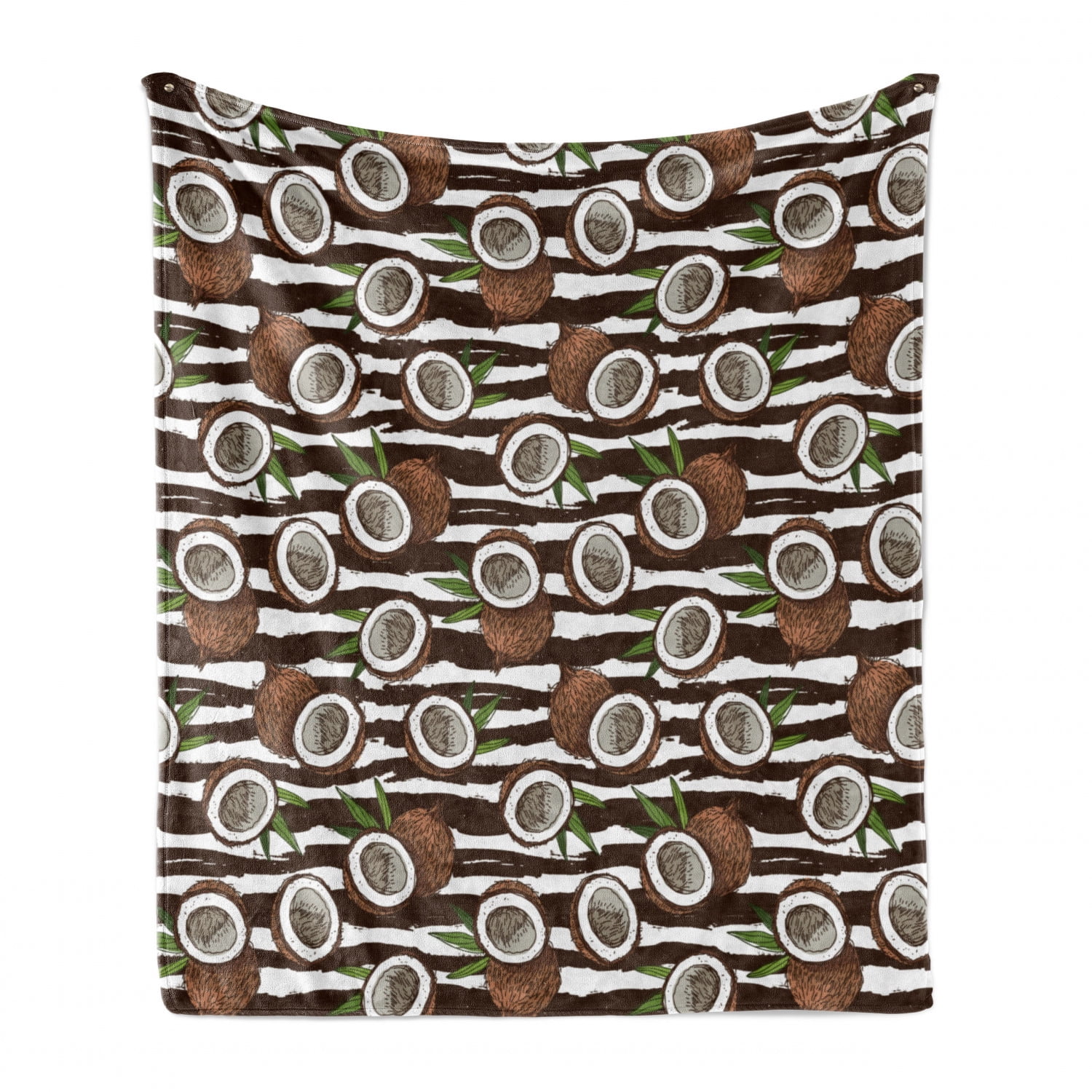 Tropical Soft Flannel Fleece Blanket, Coconut Palm Tree Exotic Climates ...