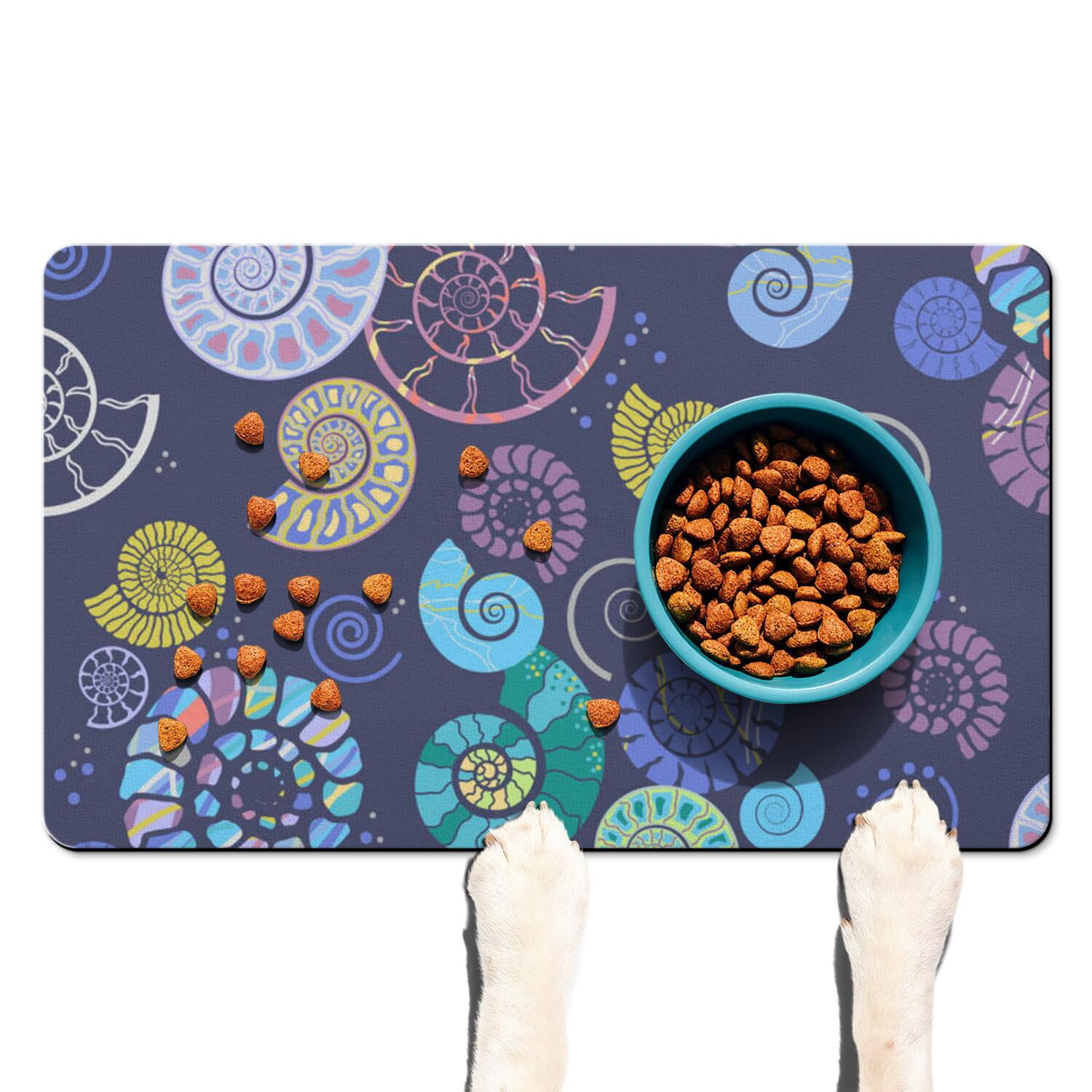 Tropical Starfish Marine Life Dog Food Mat – Seashell Beach Shell ...