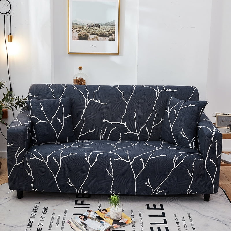 Tropical Style Sofa Cover with Armrest, Floral Sofa Cover, High ...
