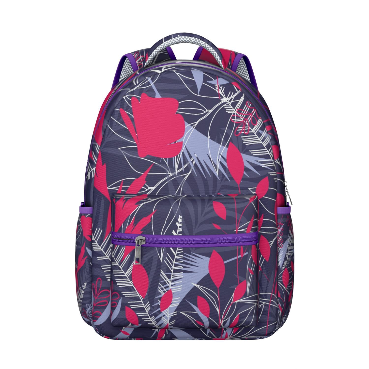 Tropical Summer Backpack for Students Hawaiian Jungle Leaf, Colorful ...