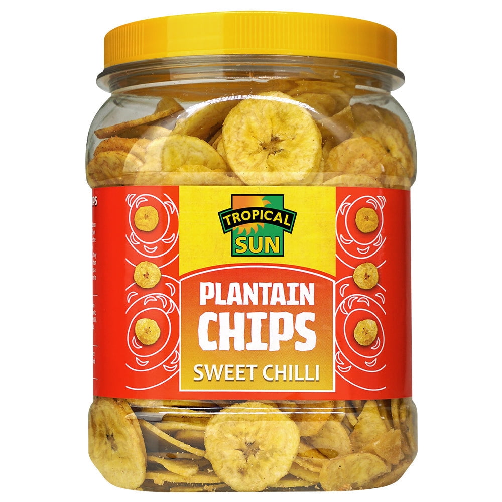 Tropical Sun Plantain Chips - Sweet Chilli (Case of 6 Tubs) - Walmart.com