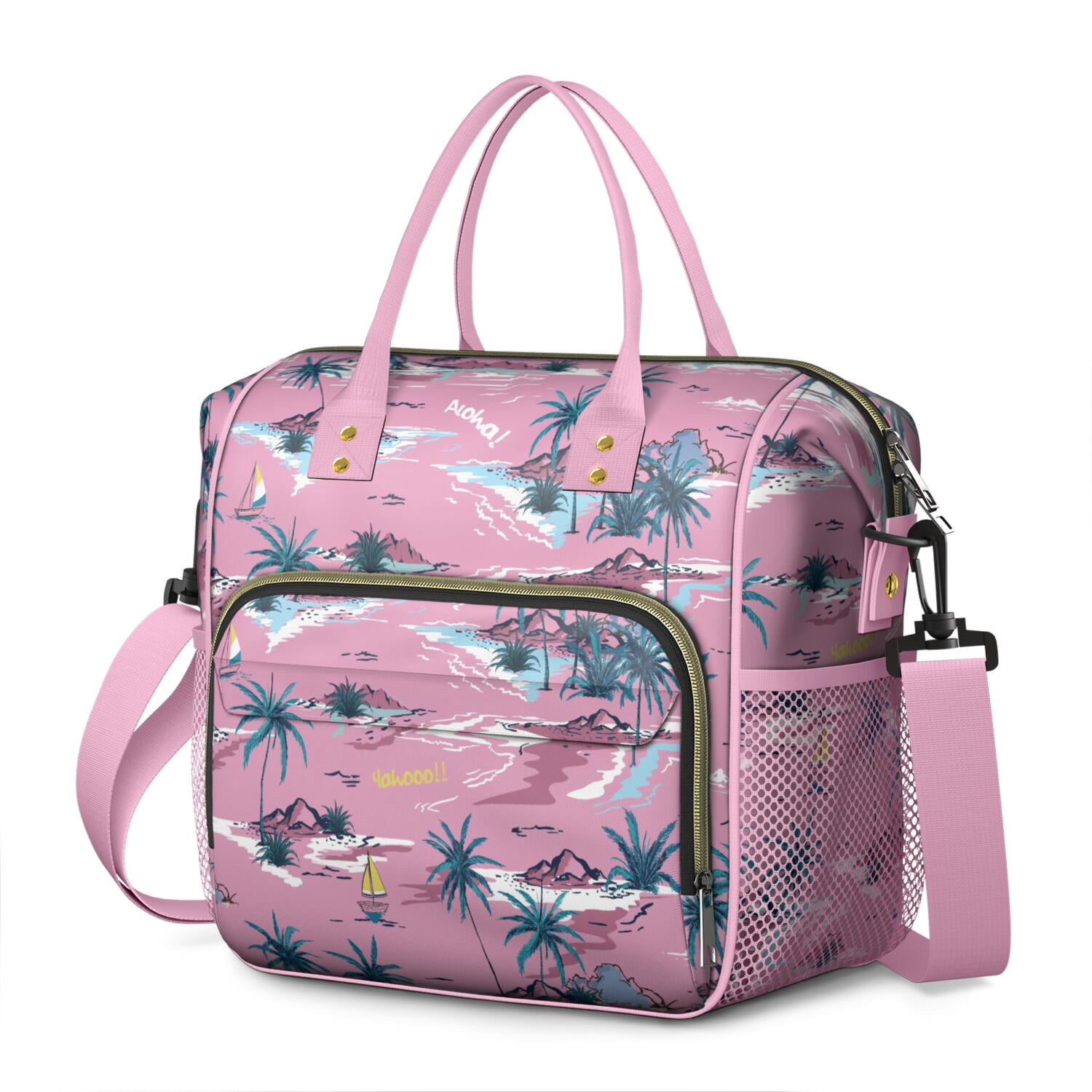 Tropical Sunset Palm Tree Large Lunch Box – Leakproof Insulated Cooler ...