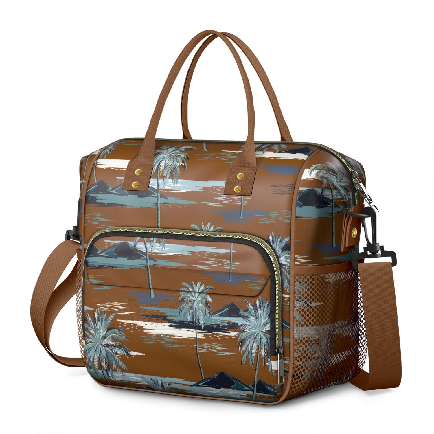 Tropical Sunset Palm Tree Large Lunch Box – Leakproof Insulated Cooler ...