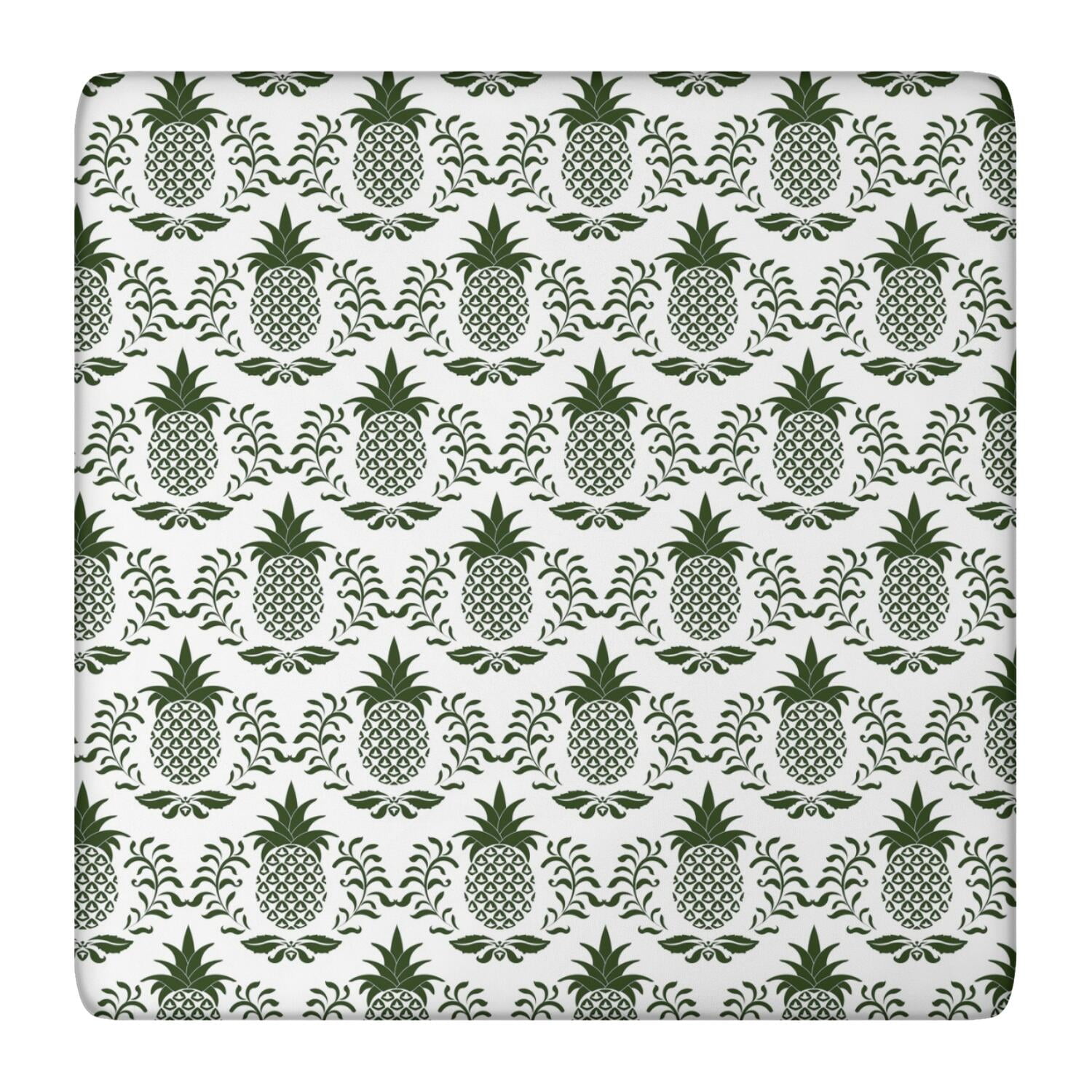 Tropical Tablecloth Pineapple Pattern Exotic Fruit Hawaiian Summer ...