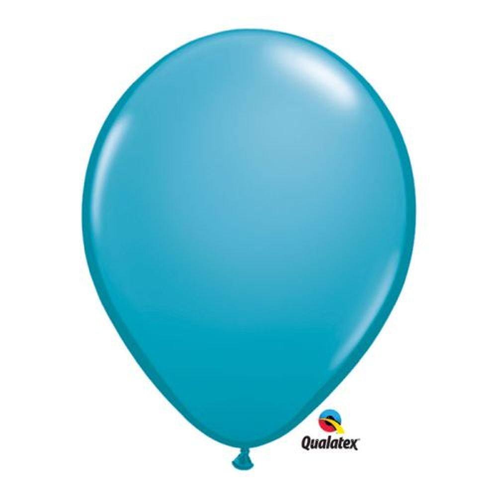 11" Tropical Teal Qualatex Balloons, Pack Of 100 - Walmart.com