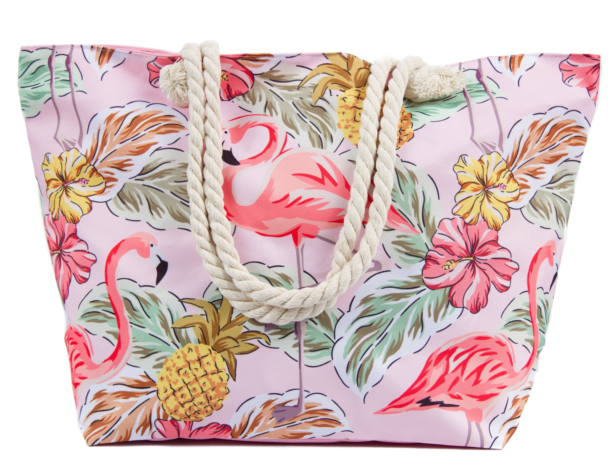 Tropical Tote Bag, Pineapple Flamingo Bag - Walmart.com