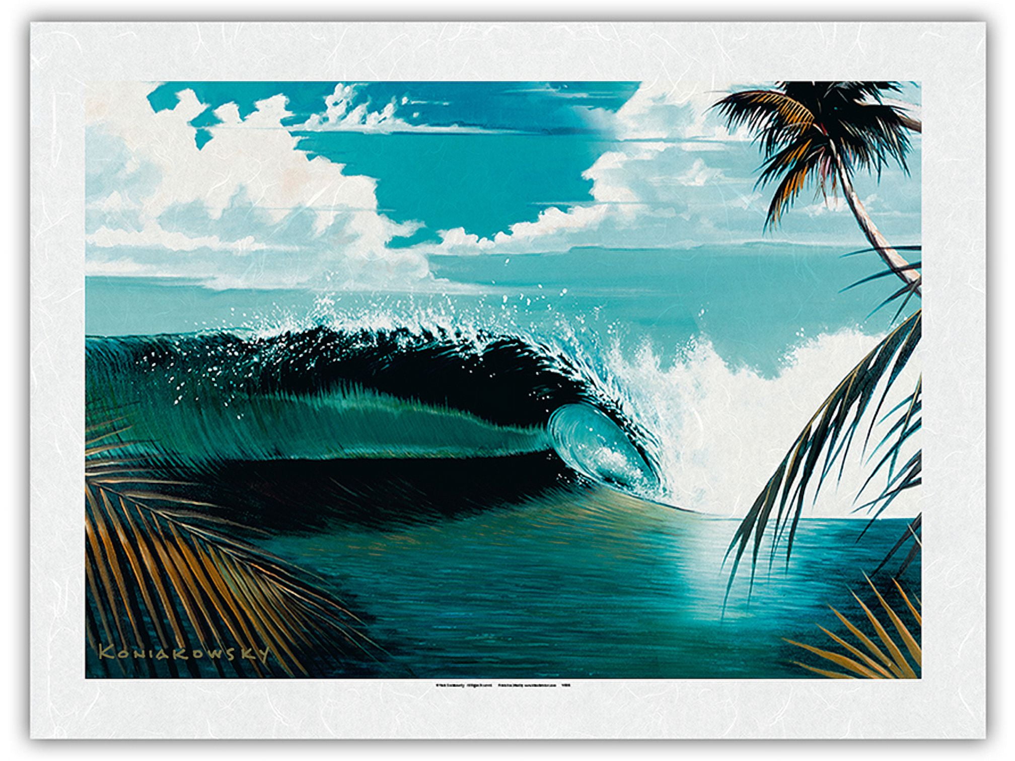Tropical Tube - Breaking Wave - Surf - From an Original Color Painting ...
