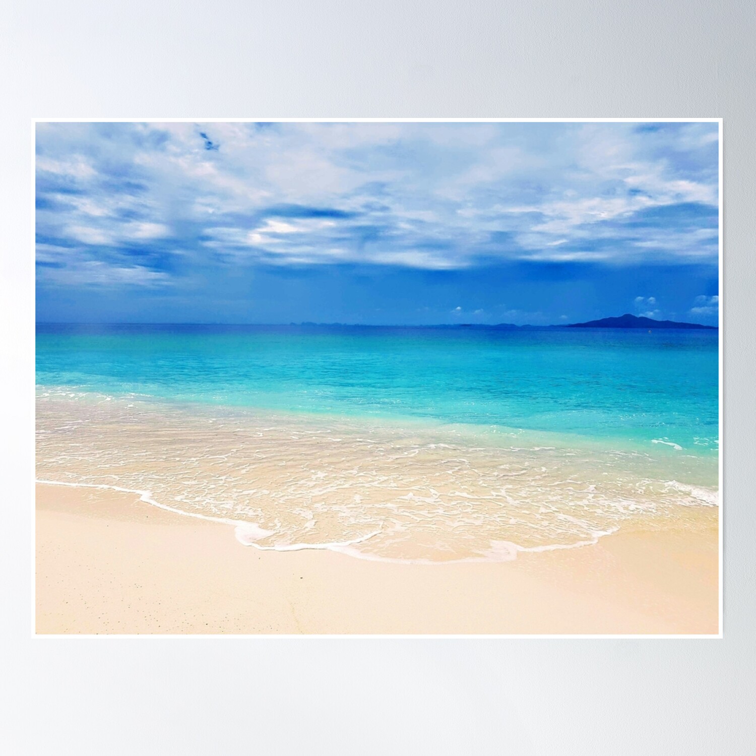 Tropical Turquoise Blue Ocean, Maldives Island, Tropical Beach Waves ...