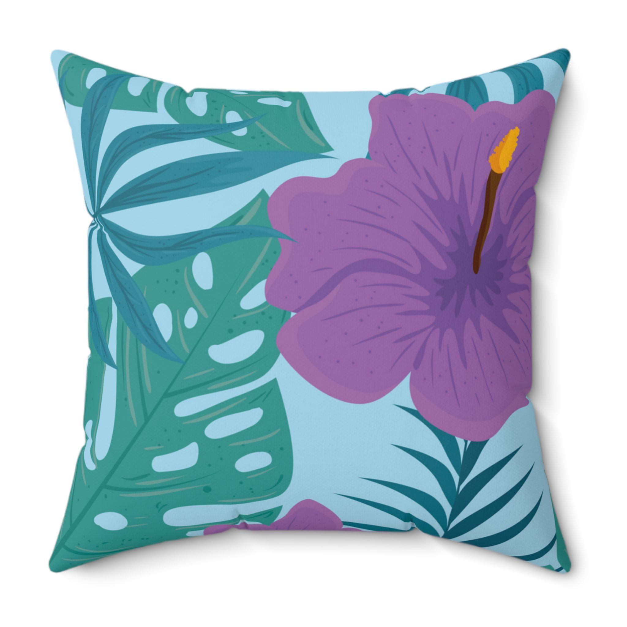 Tropical Vacay Square Pillow - Walmart.com