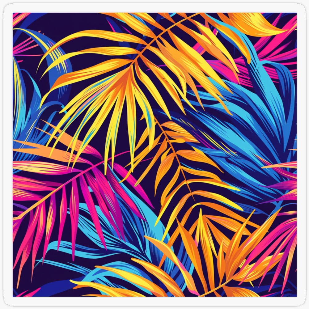 Tropical Vibration Sticker Kir-4985 - Walmart.com