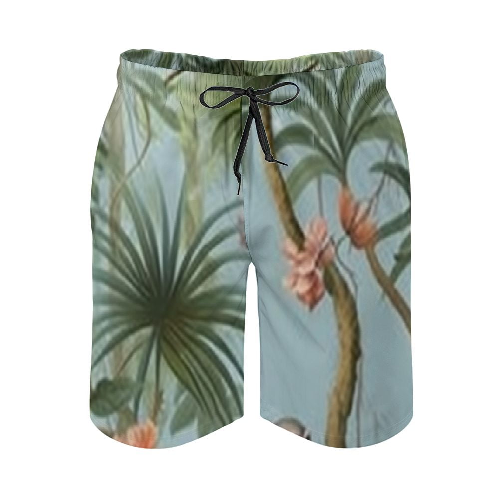 Tropical Vintage Monkey Exotic Jungle Mens Swim Trunks Dry Board Shorts ...