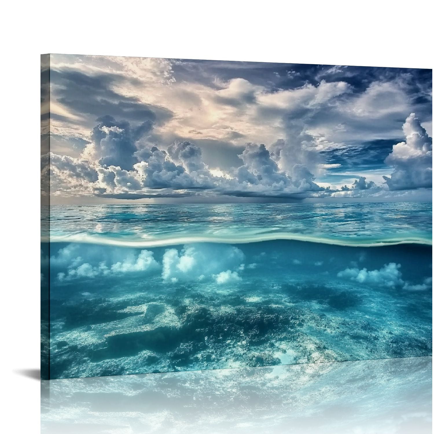 Tropical Water Surface Canvas Art Print - Luminous , , 20x16 Unframed ...