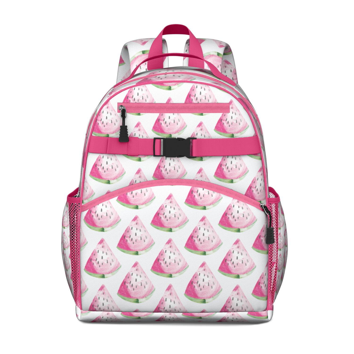 Tropical Watermelon Aesthetic Backpack - Lightweight Student Bag with ...