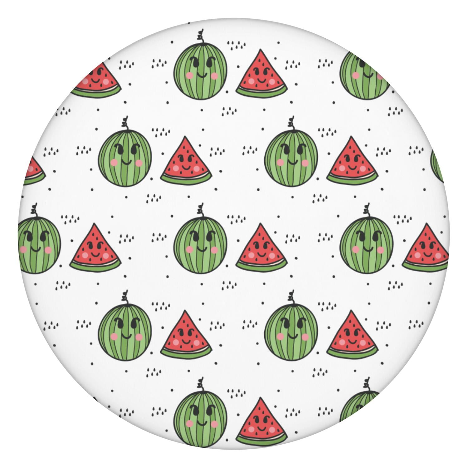 Tropical Watermelon Elastic Table Cover Waterproof, Wipeable Surface ...