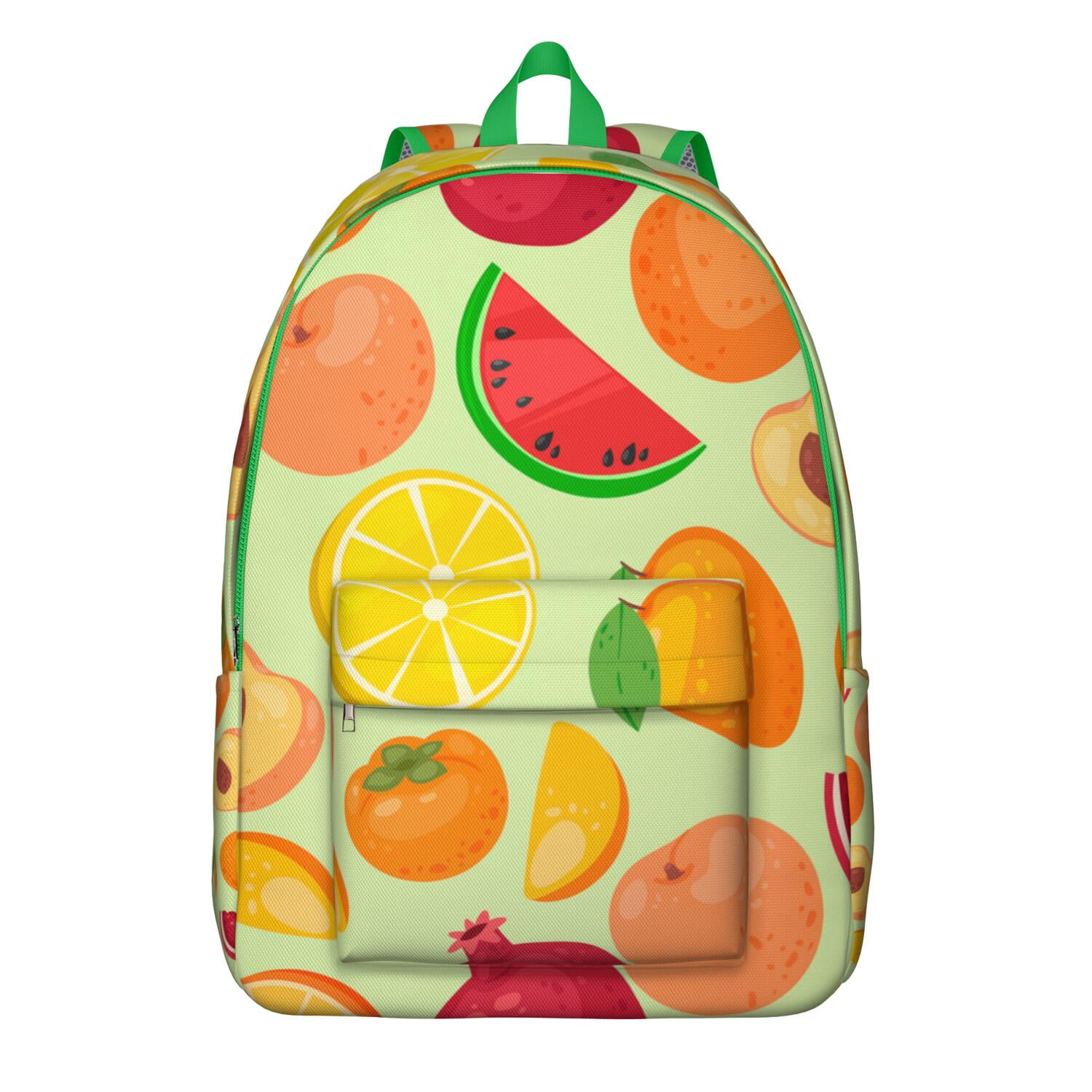 Tropical Watermelon Pattern Travel Backpack, Fresh Summer Fruit Design ...