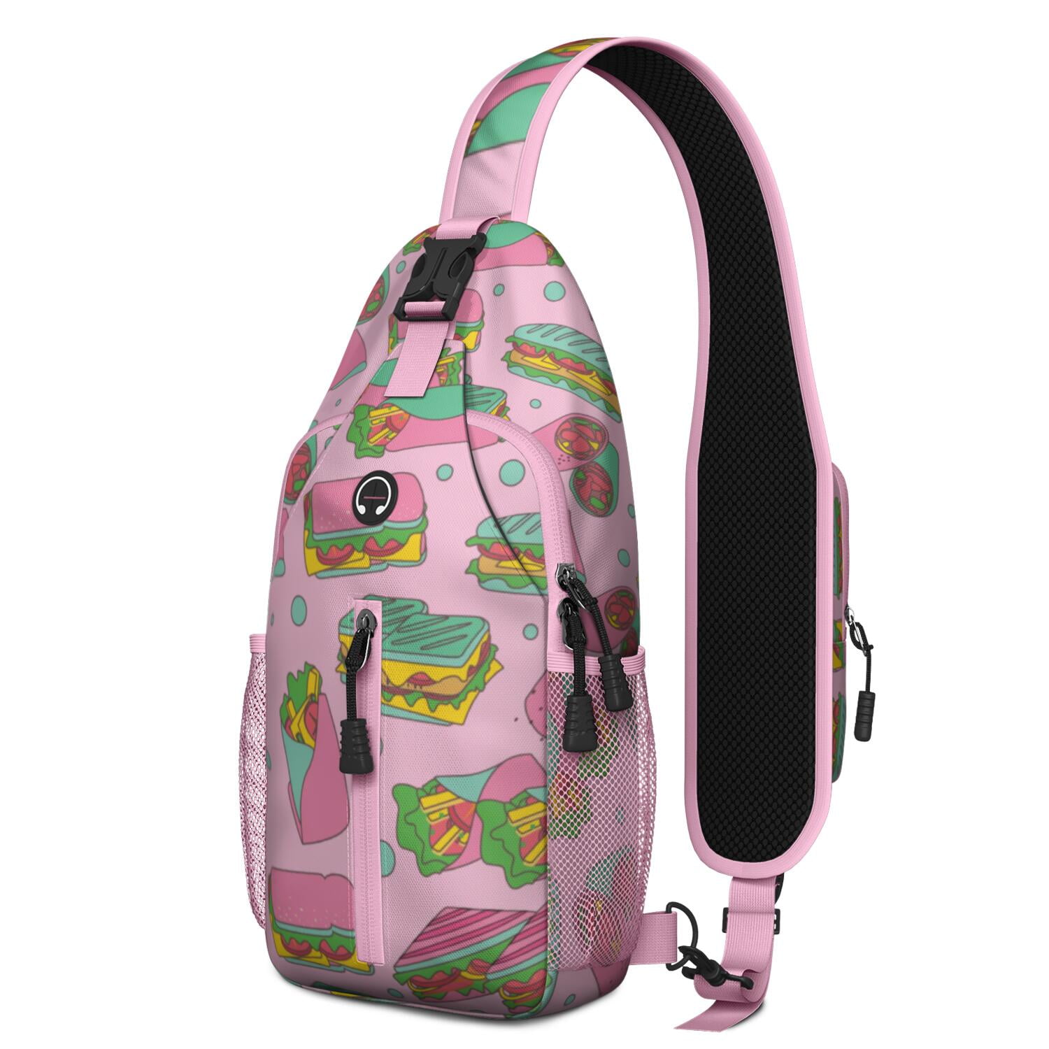 Tropical Watermelon Sling Backpack with Cute Summer Fruit Print ...
