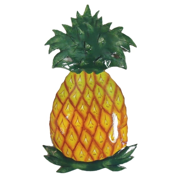 Tropical Welcome Colonial Pineapple Haitian Metal Art 11 Inch Wall ...
