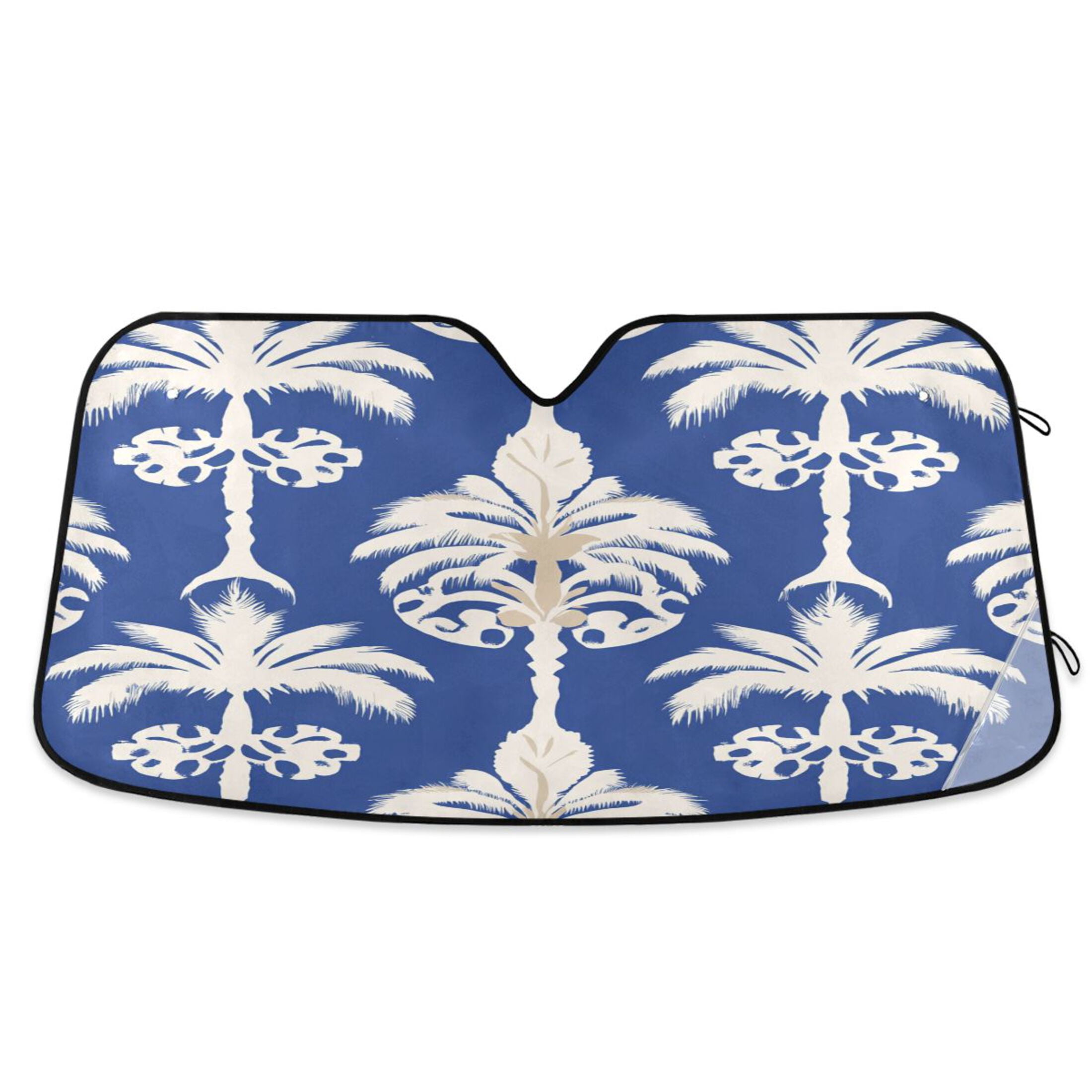 Tropical White Palm Trees Windshield Sun Shade Automobile Visor ...