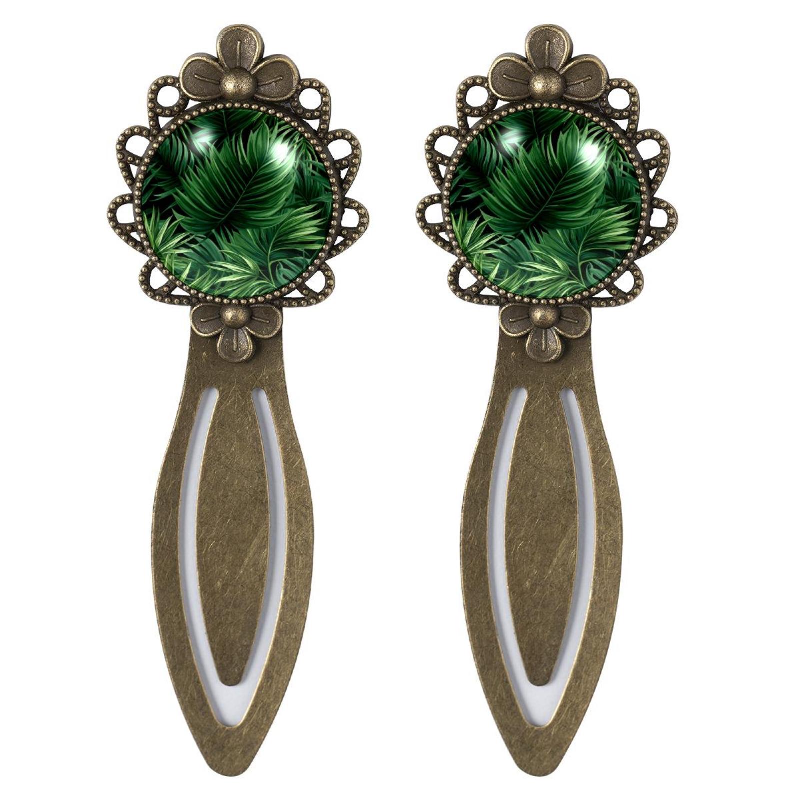 Tropical jungle palm fronds Book Accessories: Vintage Copper-Colored ...