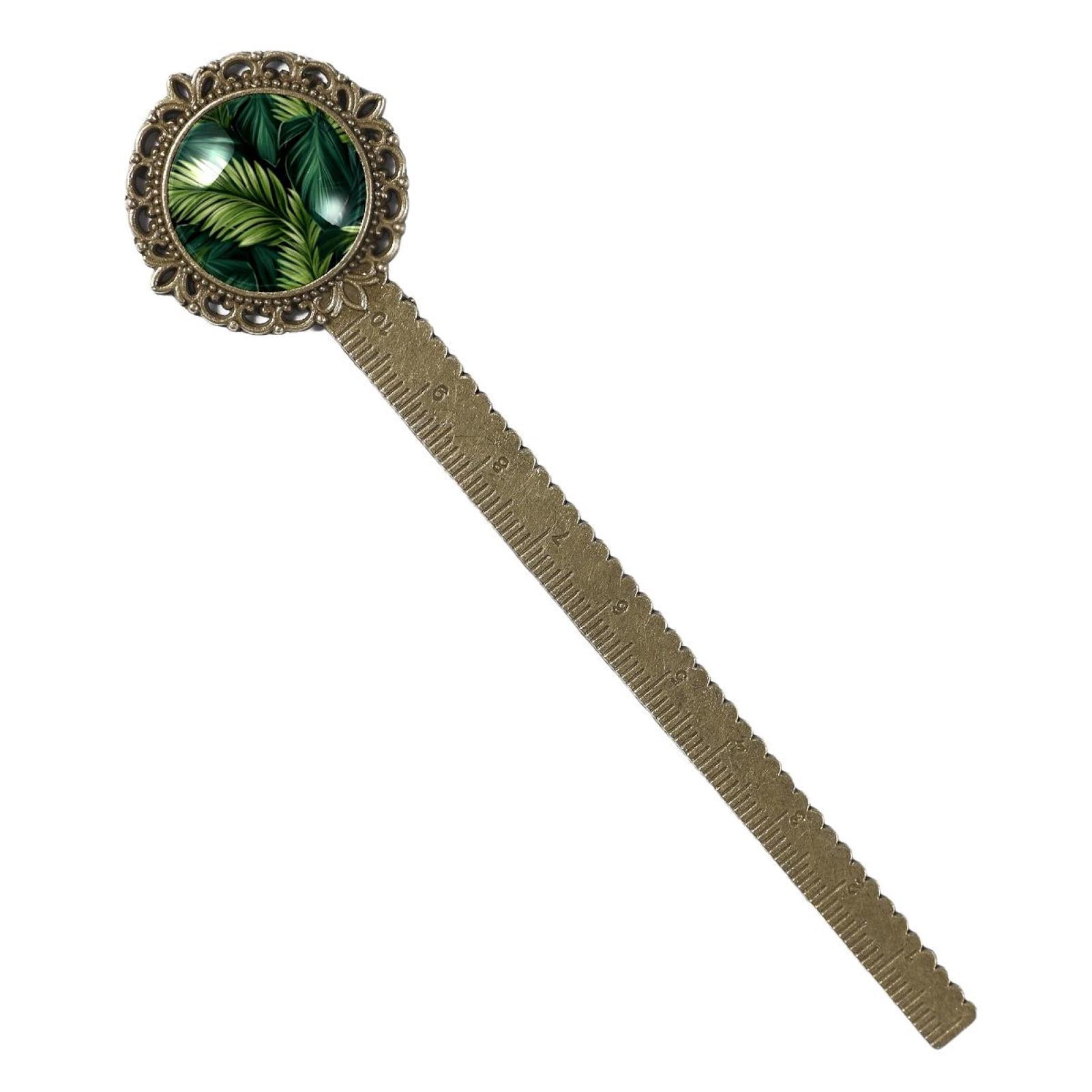 Tropical jungle palm fronds Book Marks: Lace Bookmark in Antique Bronze ...