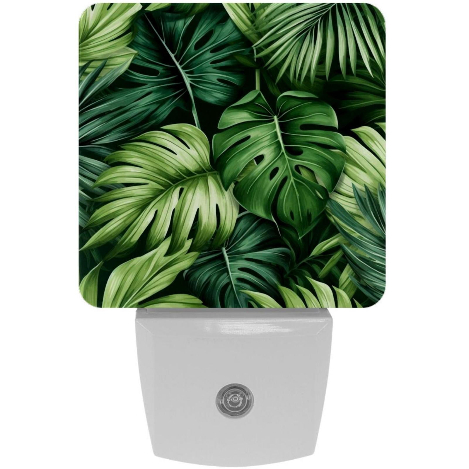Tropical jungle palm fronds LED Square Night Lights - Energy Efficient ...
