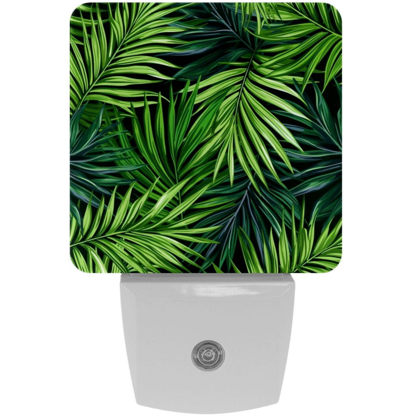 Tropical jungle palm fronds LED Square Night Lights- Modern and Energy ...