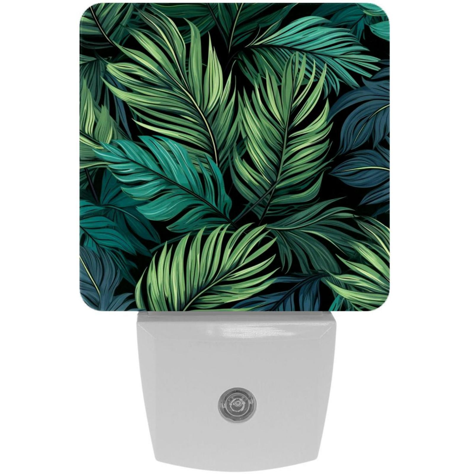Tropical jungle palm fronds LED Square Night Lights - Stylish and ...