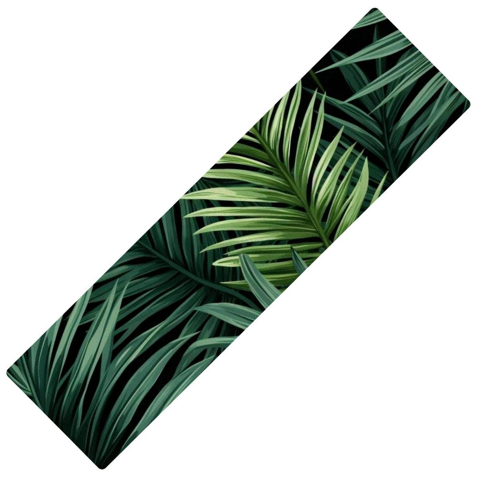 Tropical jungle palm fronds Rubber Mats Kitchen Runners Kitchen Mat ...