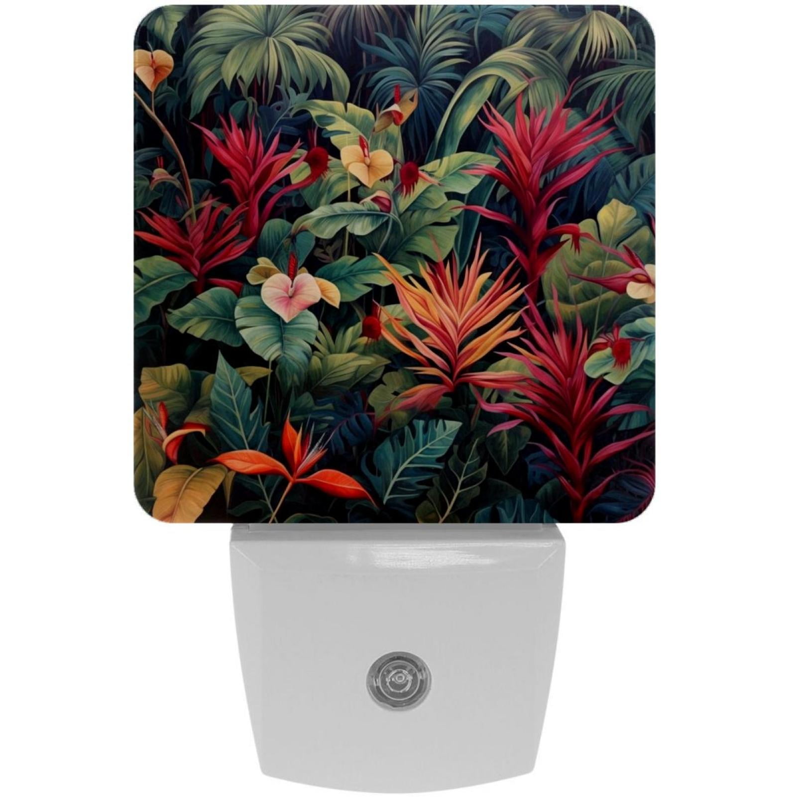 Tropical plants LED Square Night Lights - Compact and Multifunctional ...