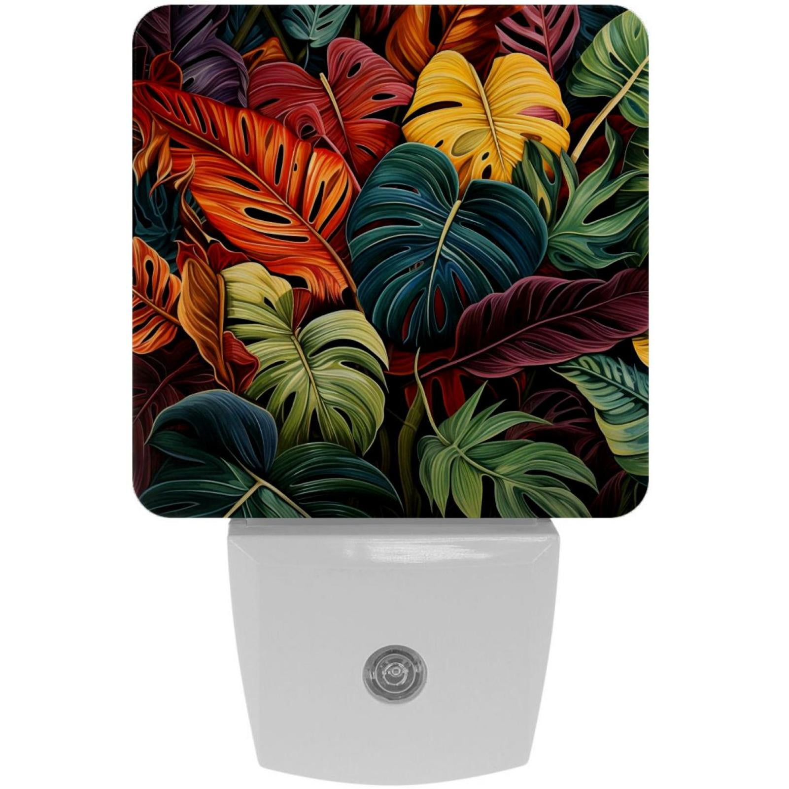Tropical plants LED Square Night Lights - Compact and Multifunctional ...