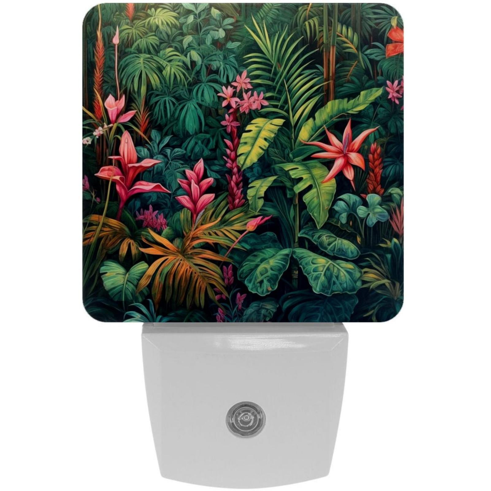 Tropical plants LED Square Night Lights - Elegant and Energy Efficient ...