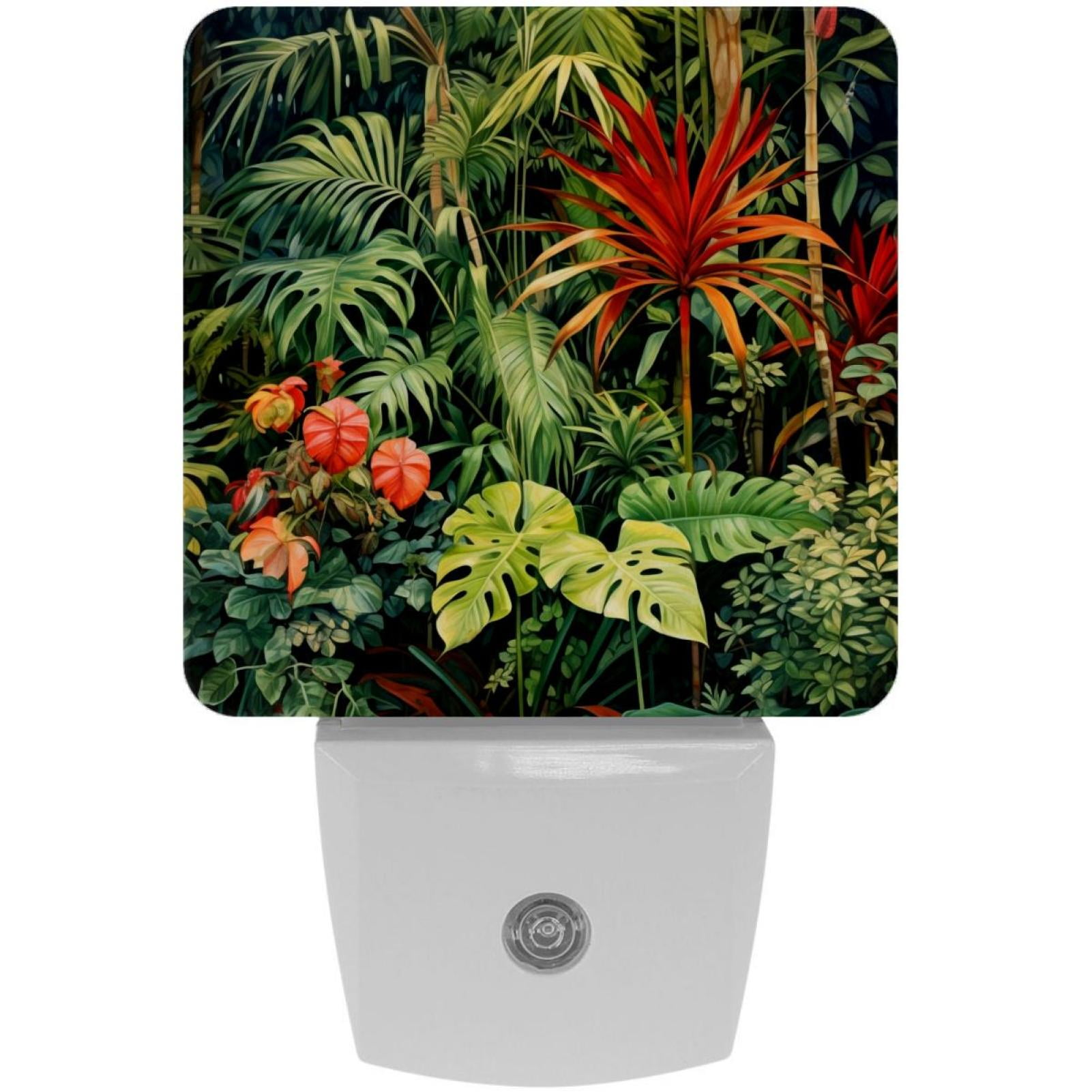 Tropical plants LED Square Night Lights: Energy-Efficient and Stylish ...