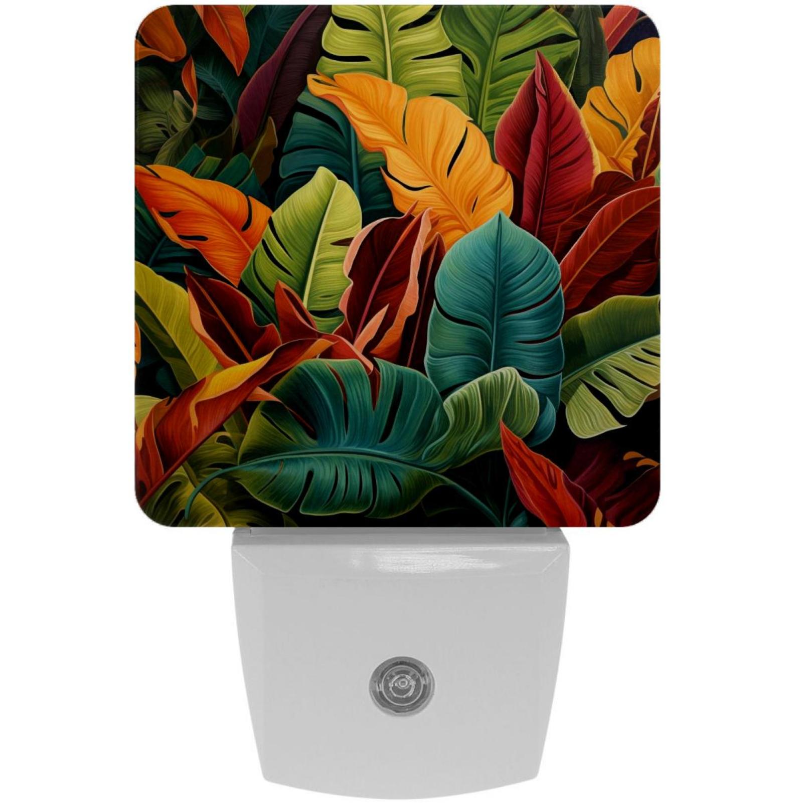 Tropical plants LED Square Night Lights: Energy-Efficient and Stylish ...