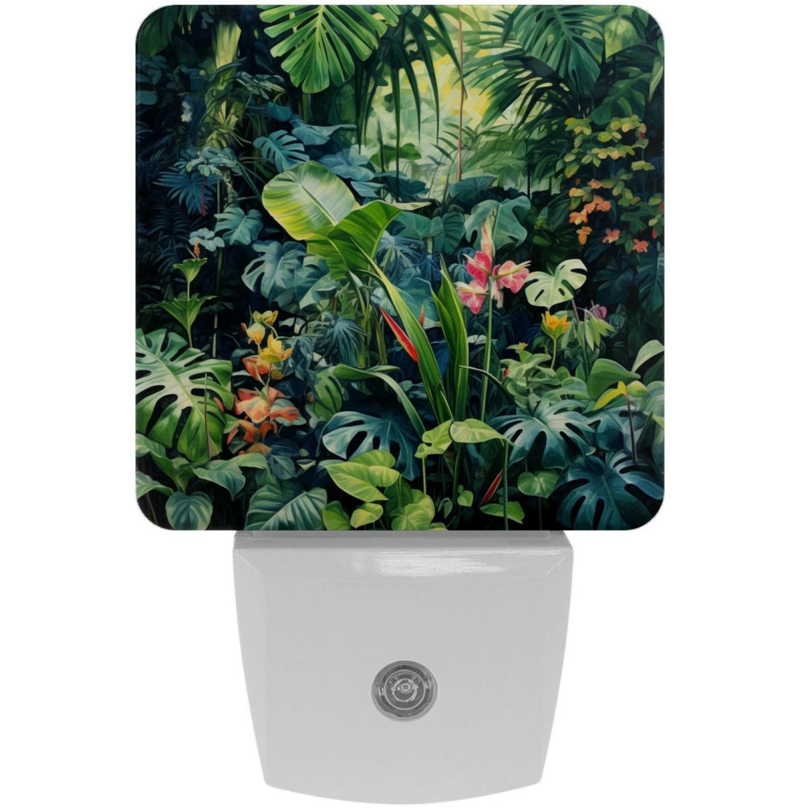 Tropical plants LED Square Night Lights - Illuminating Your Space with ...