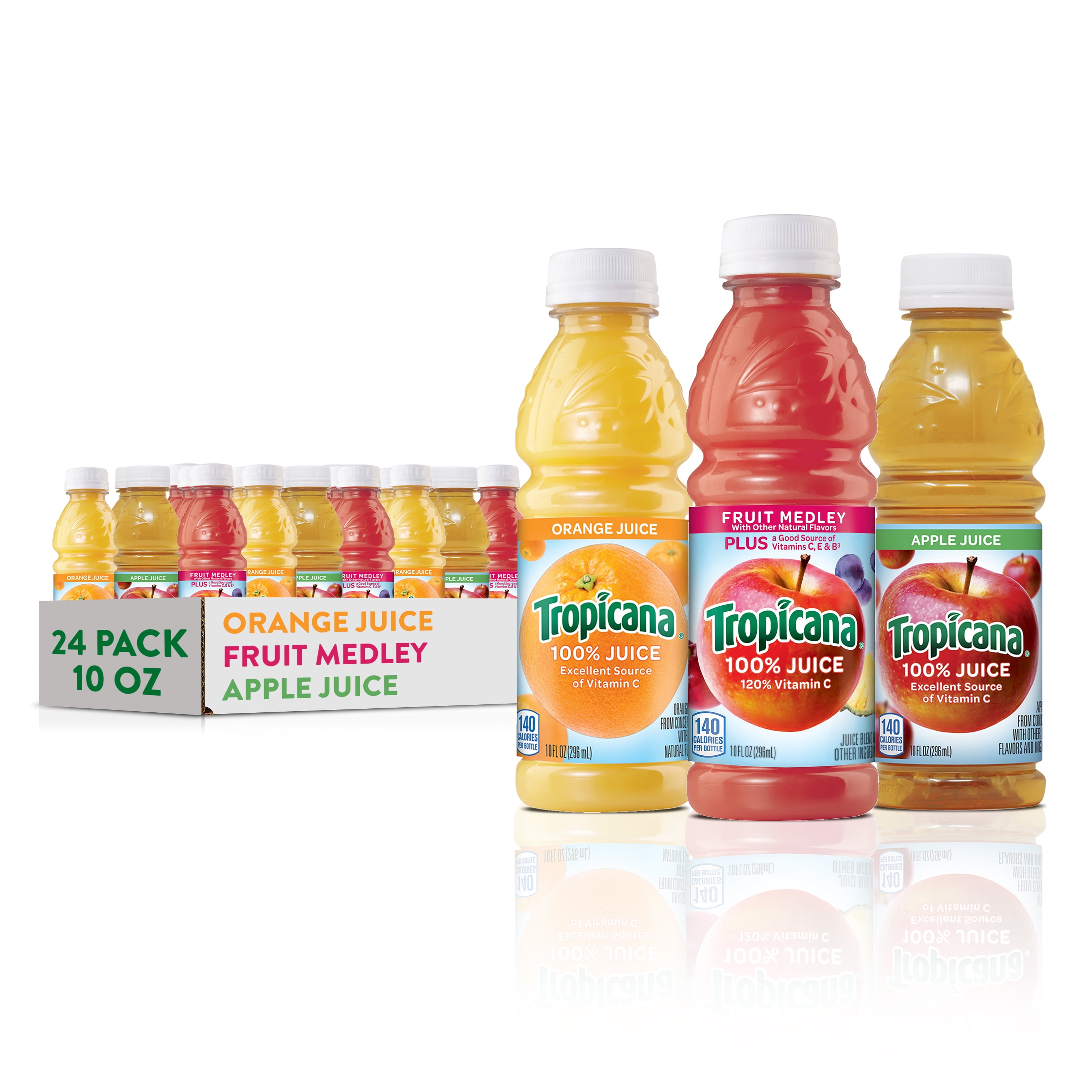 Tropicana Classic Variety Pack Juice Drinks, Apple, Orange, Fruit ...