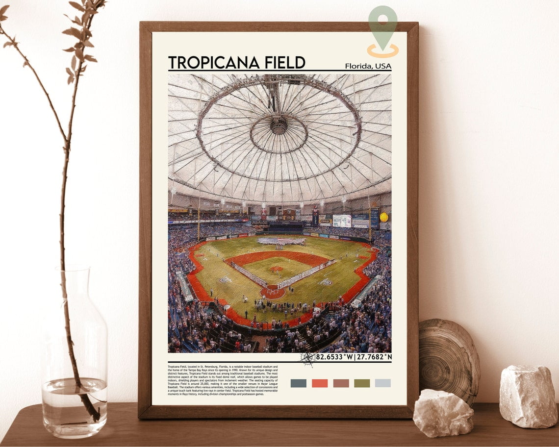 Tropicana Field Print, Tropicana Field Poster, Tropicana Field Wall Art ...