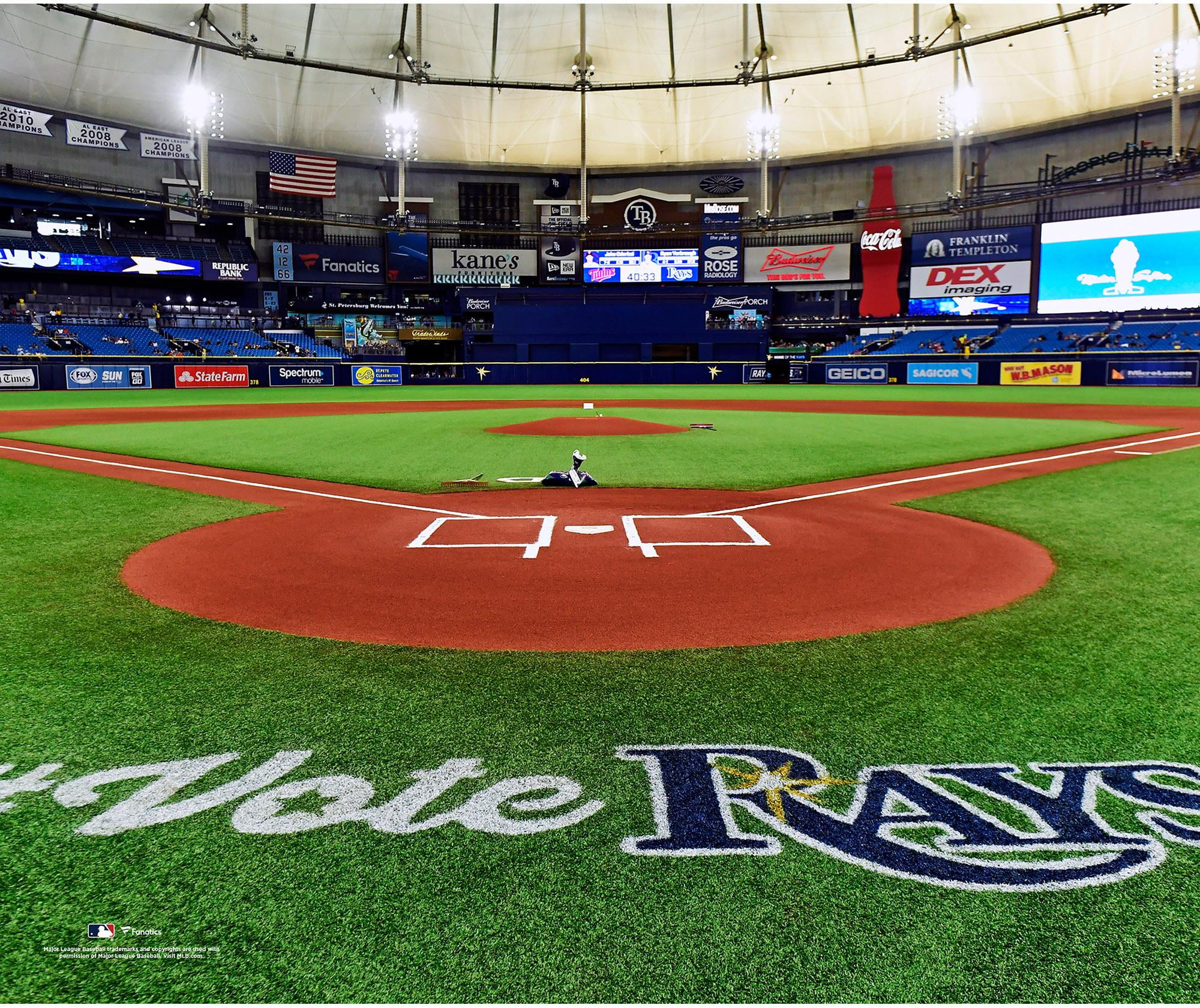 Tropicana Field Tampa Bay Rays Unsigned Behind Home Plate General View ...