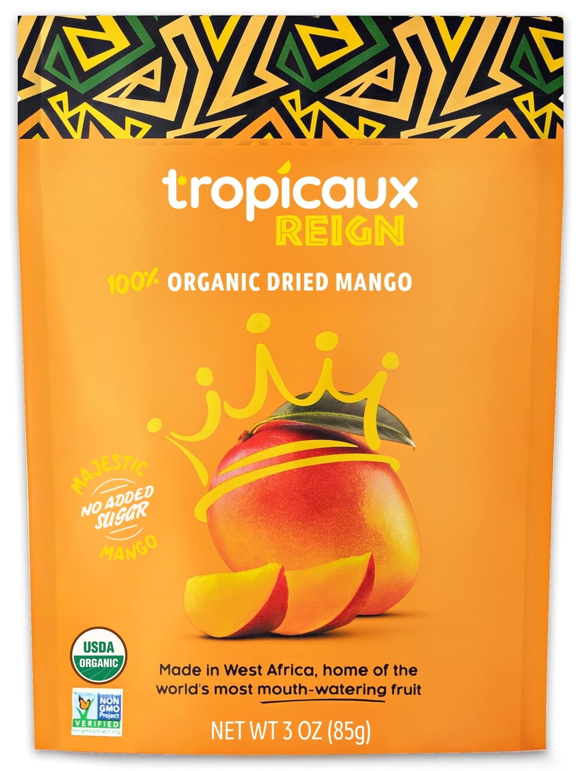 Tropicaux Reign Non-GMO Organic Dried Mango, No Sugar, Dehydration Food ...