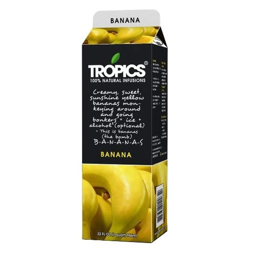 Tropics Banana Drink Mix, 32 Ounce -- 12 per case. - Walmart.com