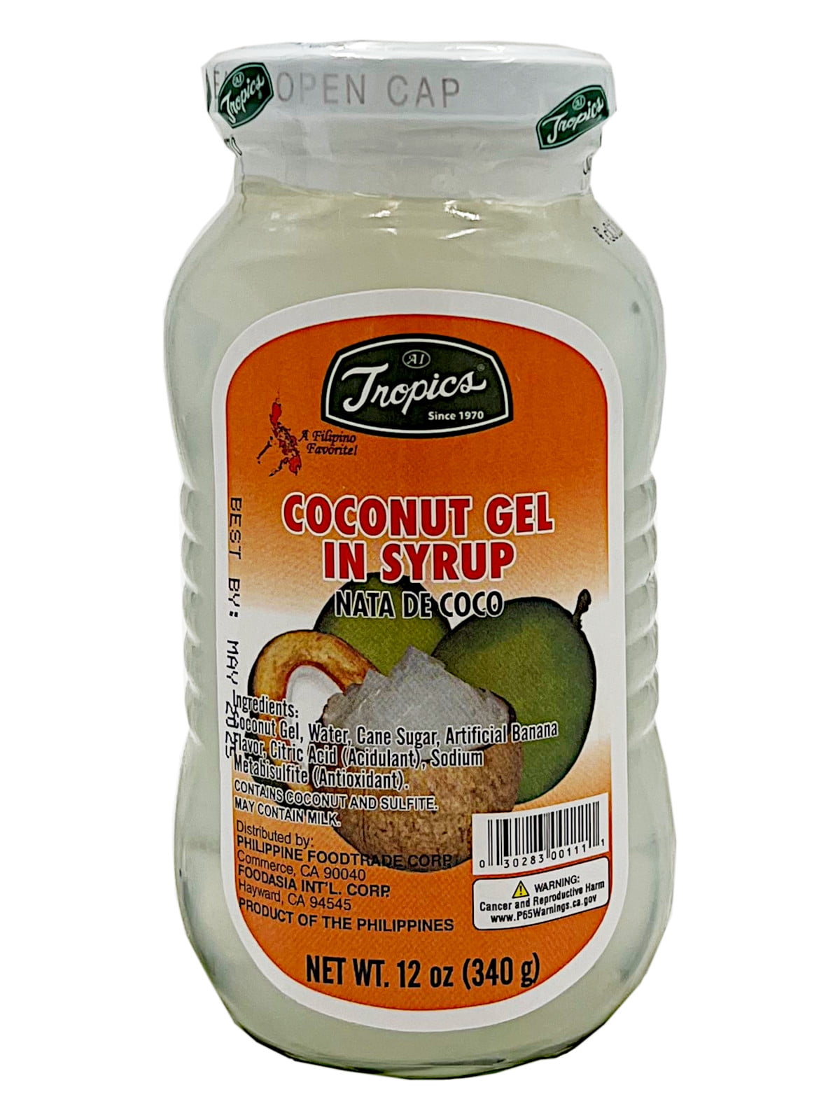 Tropics Nata De Coco (Coco Gel) White 12oz, Pack of 3 - Walmart.com