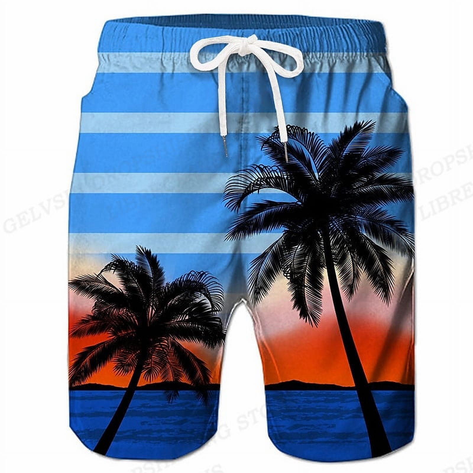 Tropics Sea Island y2k Beach Shorts Pants Men 3D Printed Surfing Board ...